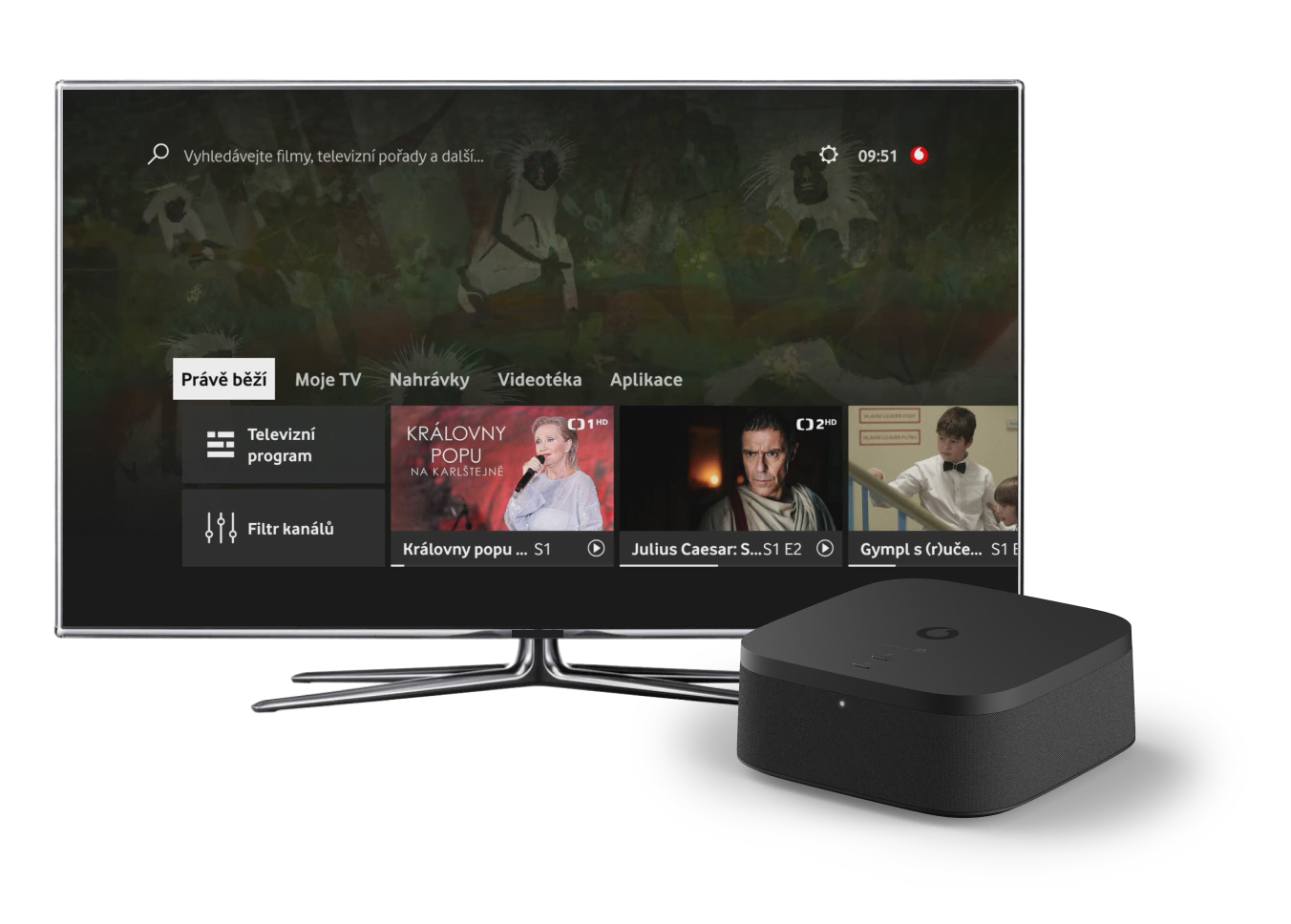Vodafone TV PLAY – set-top box s reproduktory - Vodafone.cz