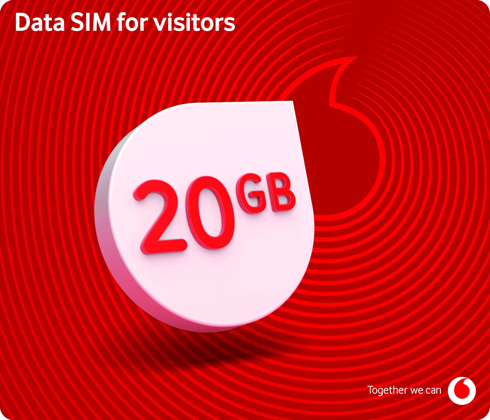 Data SIM for Visitors - Vodafone - EN